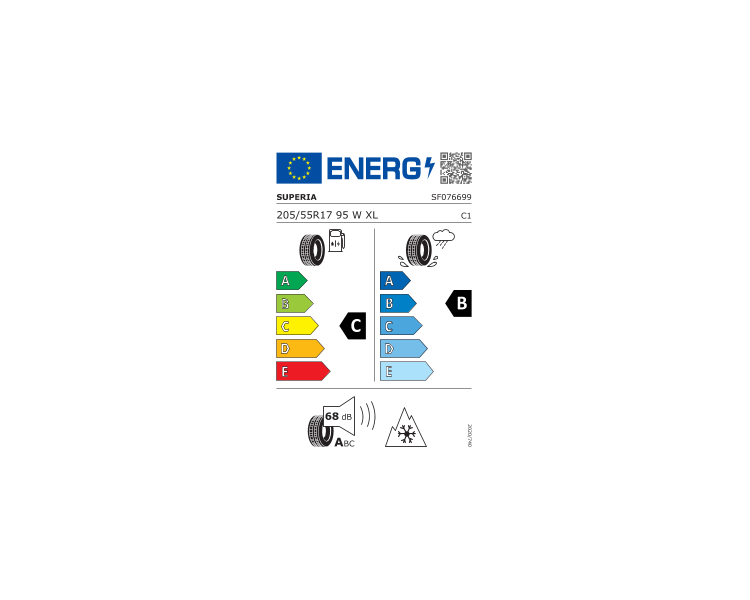 PNEUS Superia EcoBlue 2 4S 205/55 R17 95W LOT DE 2